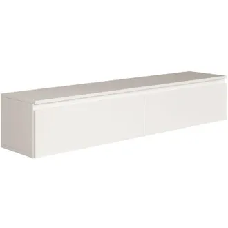 Selsey Selsey - bemmi- Meuble tv 2 portes - suspendu - 150 cm - blanc