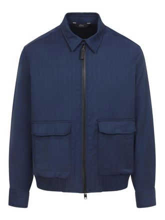 Brioni Veste Casual - Bleu Fonc&eacute;