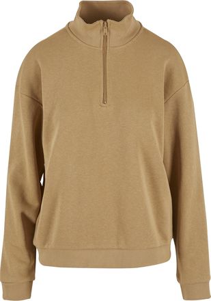 Urban Classics Damen Troyer Ladies Light Terry Troyer, l&auml;ssiger Troyerpullover mit Halbrei&szlig;verschluss, Loose Fit
