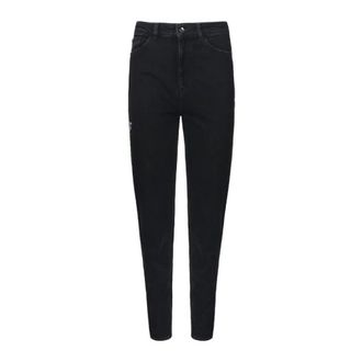 Emporio Armani Schwarze Slim Fit Hose - - Jeans - Damen - Schwarzk - W28