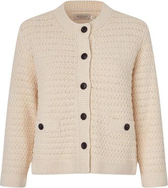 Masai Cardigans - - Knitwear - Damen - Beige - 2XL