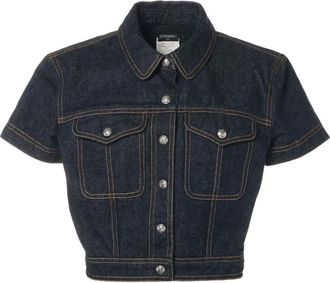 Chanel haut à manches courtes (1997) - Bleu