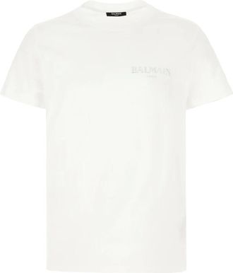 Balmain Homme, Tops, Blanc, Taille: S T-Chemises