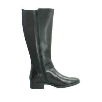 Geox Bottes hautes &eacute;l&eacute;gantes pour femmes - Femme - Chaussures - Noir - Taille: 38 EU