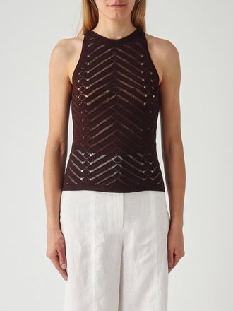 Twinset Top Femme couleur Caf&eacute;