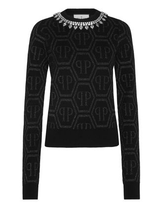 Philipp Plein Rundhalspullover Monogram