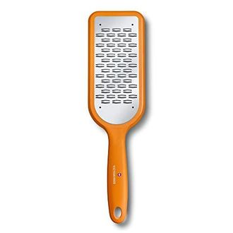Victorinox by Swiss Army Kitchen Utensils, Râpe de cuisine professionnelle, tranchant fin, extra tranchant, manche plastique robuste, orange