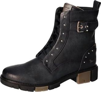 Mustang Jeans Bottines Femme 1443-505, Pointure:40 EU, La Couleur:Bleu