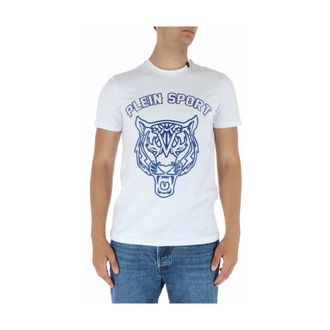 Plein Sport Tiger Head TShirt Casual Style - - Sport - Herren - Wei&szlig; - S