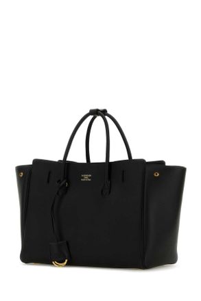 Balenciaga Womens Black Leather Small Carry All Hempton Handbag Borse A Mano