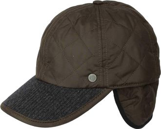 Bugatti Puffer-Basecap mit Ohrenklappen | Hutgr&ouml;&szlig;e 57, 59, 61 | Unifarben | Aus Kunstfaser Dark Olive
