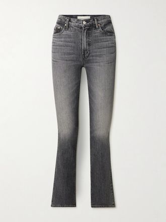 Mother Jean Bootcut Taille Haute The Insider Skimp - Gris