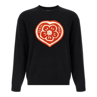Kenzo Homme, Pulls, Noir, Taille: S Boke Heart Jumper
