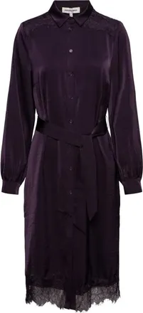 &Co Woman Neeltje Langes Kleid - - Dresses - Damen - Lila - 3XL