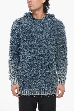 Diesel Pullover K-DAVE im Shag-Knit-Effekt mit Kapuze Diesel