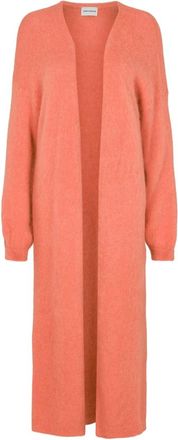 Americandreams Americandreams, Femme, Pulls, Rouge, Taille: ONE Size June Long Alpaca Cardigan