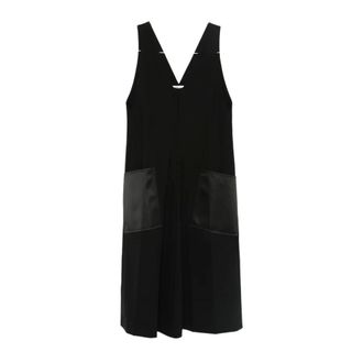 Carven Femme, Robes, Noir, Taille: 38 FR Dr312 Apron Dress