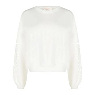 Rinascimento Femme, Sweatshirts et sweats &agrave; capuche, Blanc, Taille: 44 FR Maglia