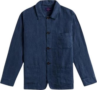 Portuguese Flannel Homme, Vestes, Bleu, Taille: M Veste en lin Labura