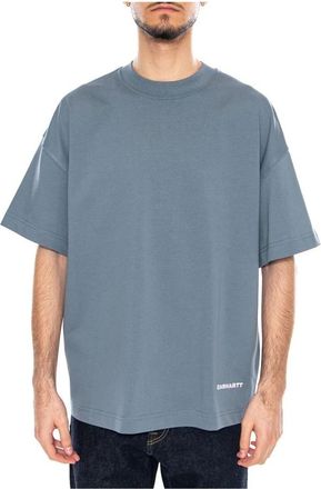 Carhartt Work in Progress Homme, Tops, Bleu, Taille: XL S/S Link Script