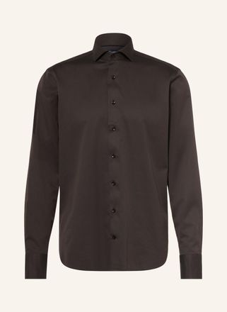 Olymp Olymp Signature Hemd Casual Tailored Fit braun