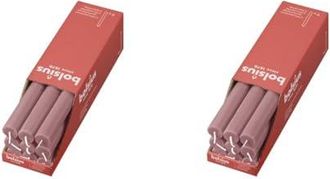 Bolsius Bolsius - Rustik Stabkerzen - Altrosa - 9 Stück - 27 x 2.3 cm - Länge Brenndauer 13 Stunden - Unparfümierte - Natürliches Pflanzenwachs - Ohne Palmöl 