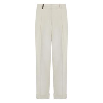 PESERICO Cordhosen - - Trousers - Damen - Wei&szlig; - L