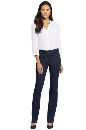NYDJ Damen Petite Size Marilyn Straight Leg Jeans, Rinse, 34 Zierlich