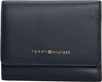 Tommy Hilfiger Damen Th Flag Trifold Aw0aw17740 Dreifach gefaltete Brieftasche, Blue (Space Blue)