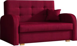 Mirjan24 Schlafsofa Viva Gold II mit Bettkasten, 2 Sitzer Polstersofa mit Schlaffunktion inkl. Kissen, Sofa, Sofagarnitur, Bettsofa, Wohnlandschaft, Farbauswah