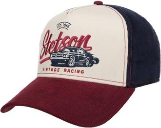 Stetson Casquette Vintage Racing Homme - Strapback de Baseball Boucle en métal, avec visière Printemps-été Printemps Été Automne Hiver - Taille Unique Bleu-Ro