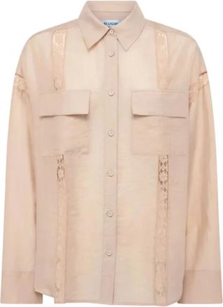 Blugirl Femme, Blouses et Chemises, Beige, Taille: 36 FR Chemises