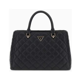 Guess Carly Girlfriend Schwarze Schultertasche - - Bags - Damen - Schwarzk - ONE SIZE