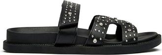 Sole Sole Soeur Hope Stud Footbed Sandales, Noir, 39 EU