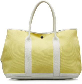 Herm&egrave;s Shopper - Toile and Negonda Garden Party 36 - Gr. unisize - in Gelb - f&uuml;r Damen