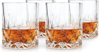 Viski 5832 Admiral Crystal Tumblers, Set of 4 by Home & Kitchen, 9 ounces, Klar