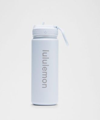 lululemon Bouteille deau Back to Life 530 ml Bouchon avec paille - Bleu