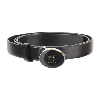 Pinko Pinko, Femme, Accessoires, Noir, Taille: M Ceinture 2 cm avec Logo Love Birds