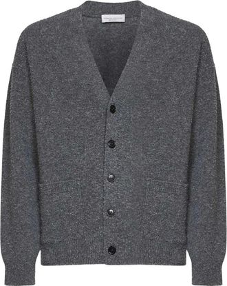 Roberto Collina Cardigan ML Casentino - Homme - Pulls - Gris - Taille: 2XL