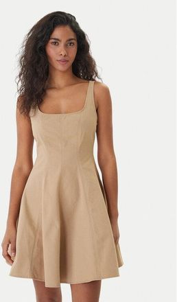 HUGO BOSS Kleid f&uuml;r den Alltag Kademe 50559409 Beige Regular Fit