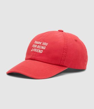 Ami Casquette Thanks For Being A Friend Rouge Rubis Lave