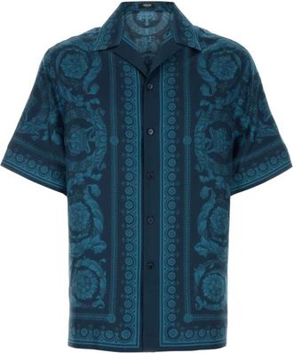 Versace Homme, Chemises, Multicolore, Taille: XL Informal Shirt