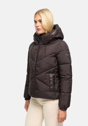 Marikoo Winterjacke Pinaa Warme Stepp-Winterjacke mit Kapuze f&uuml;r kalte Wintertage