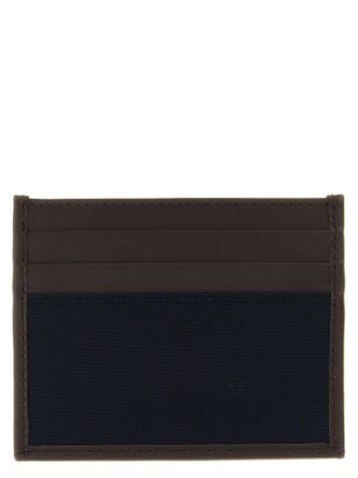 Prada Nylon and Leather Card Case - Brown