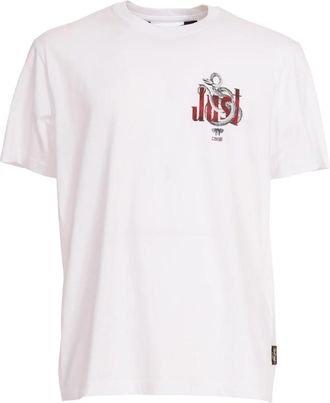 Roberto Cavalli Logo-Print T-Shirt - - Tops - Herren - Wei&szlig; - M