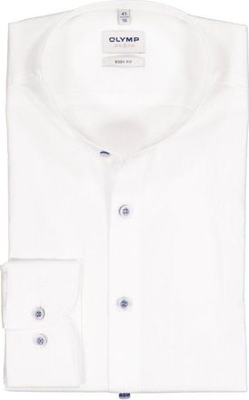 Olymp Herren Hemd beige Baumwoll-Stretch