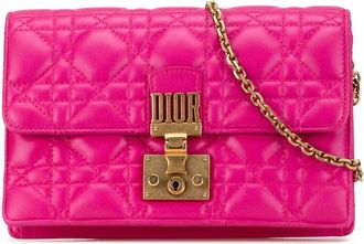 Dior Hobo Bags - Lambskin Cannage DiorAddict Wallet on Chain - Gr. unisize - in Gold - für Damen