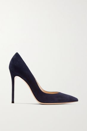 Gianvito Rossi 105 Pumps Aus Veloursleder - Blau