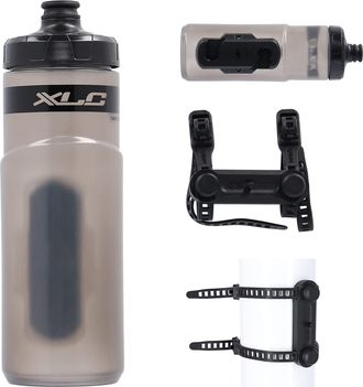 XLC Fahrrad Trinkflasche: Das XLC Fidlock Set WB-K07 mit Halterung, Adapter und Trinkflasche
