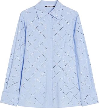 Pennyblack Femme, Blouses et Chemises, Bleu, Taille: 42 FR Camicia